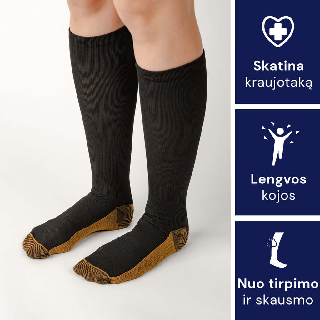 Kompresinės kojinės su variu – Dermi